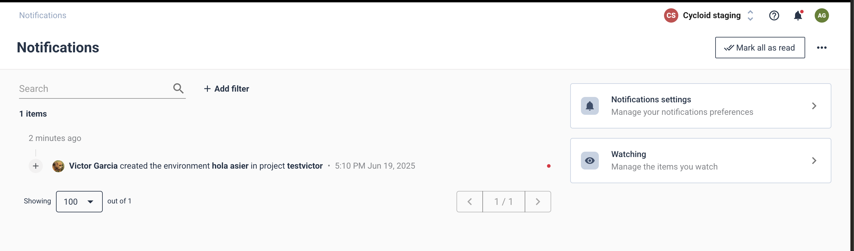 Notifications | Cycloid Docs